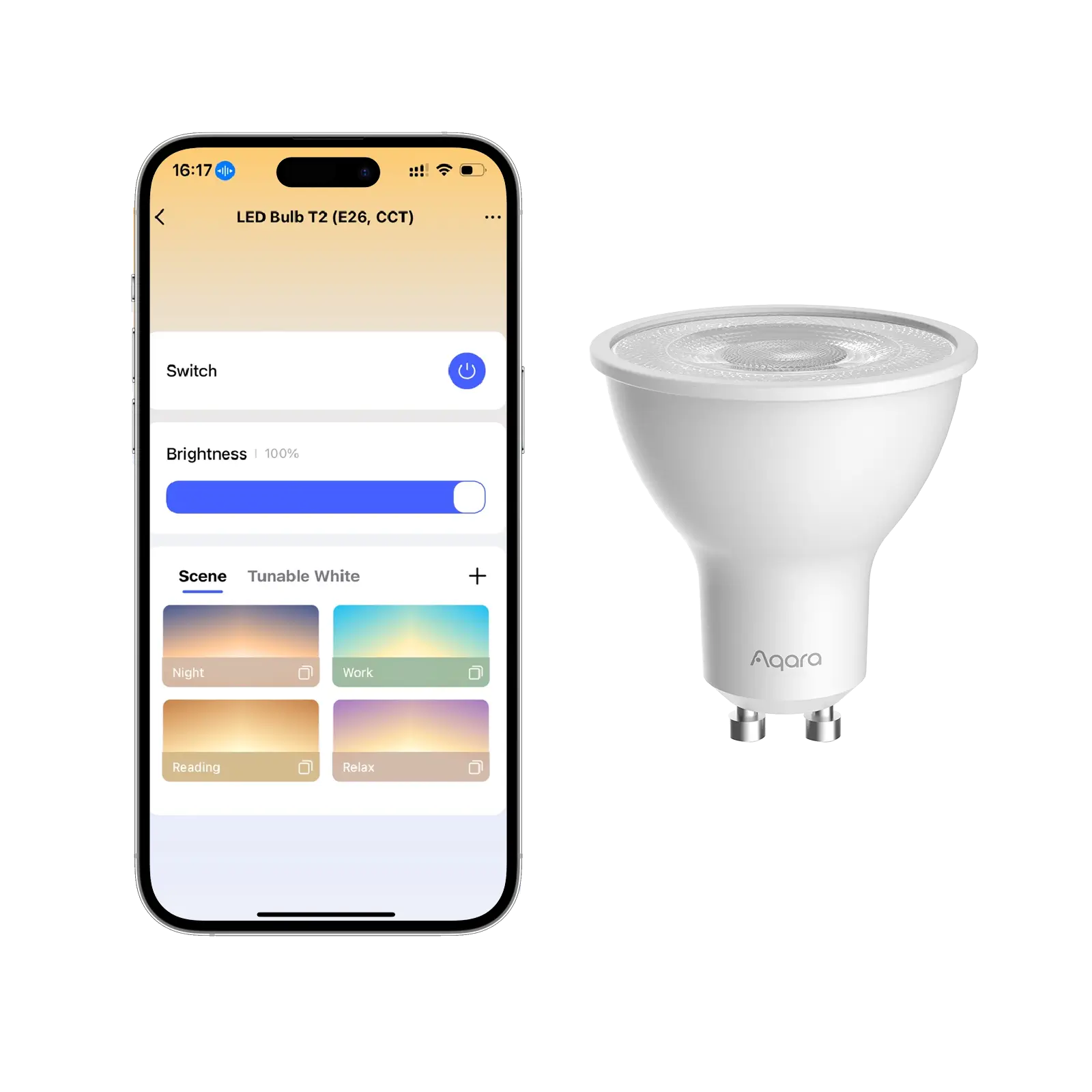 Aqara LED Bulb T2 – Dual Matter & Zigbee Connectivity RGBCCT & CCT ...